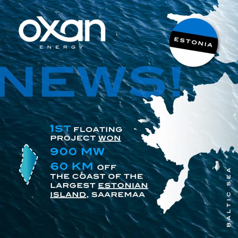 Oxan Energy won 1st floating offshore wind project in Estonia - Oxan